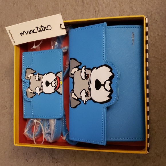 Marc Tetro | Bags | Marc Tetro Schnauzer Dog Wallet Purse Set | Poshmark